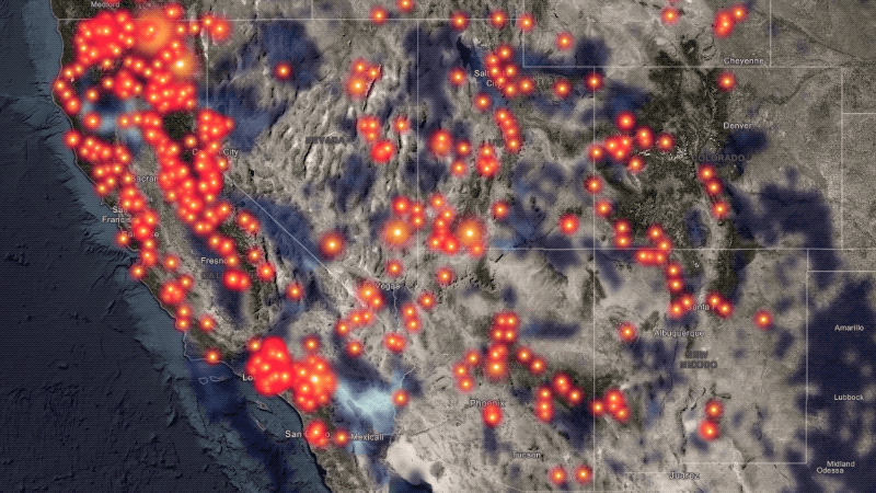 Real Time Wildfire Map Hazard Mapping System | OSPO