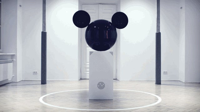 Mickey Mouse Head Silhuett Utklipp A Robot Mickey Mouse Head Designed