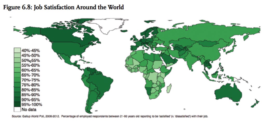 Happy at work? This map measures job satisfaction around the world ...