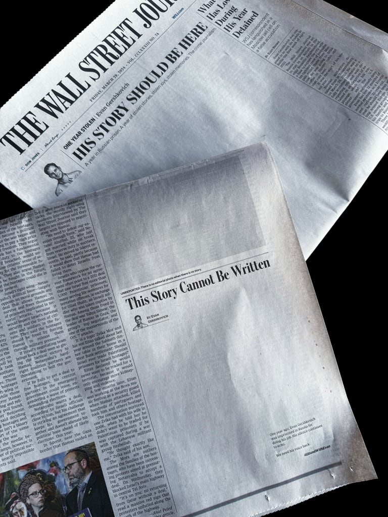 Why the Wall Street Journal left a blank article on its front page ...