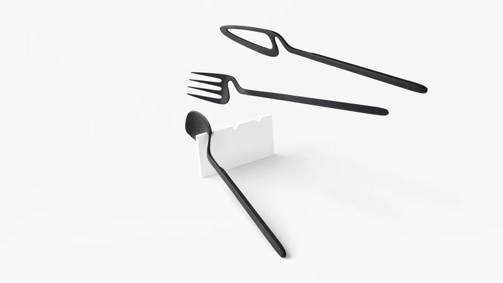 This clever cutlery keeps dirty spoons off clean tables - Fast Company