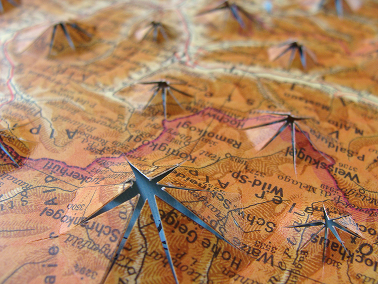 Gorgeous Collages Made Entirely Of Old Maps - Fast Company