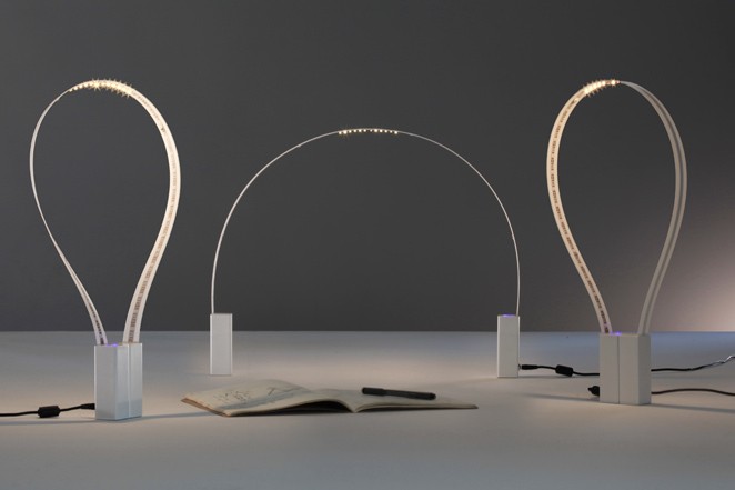A Flexible Desk Lamp Made From A Ribbon Of LEDs - Fast Company