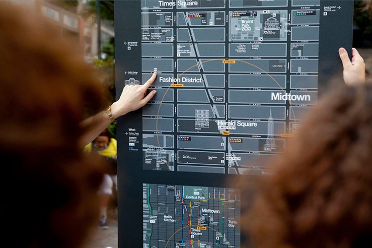 A New Wayfinding System Brings Maps To New York's Pedestrians - Fast ...
