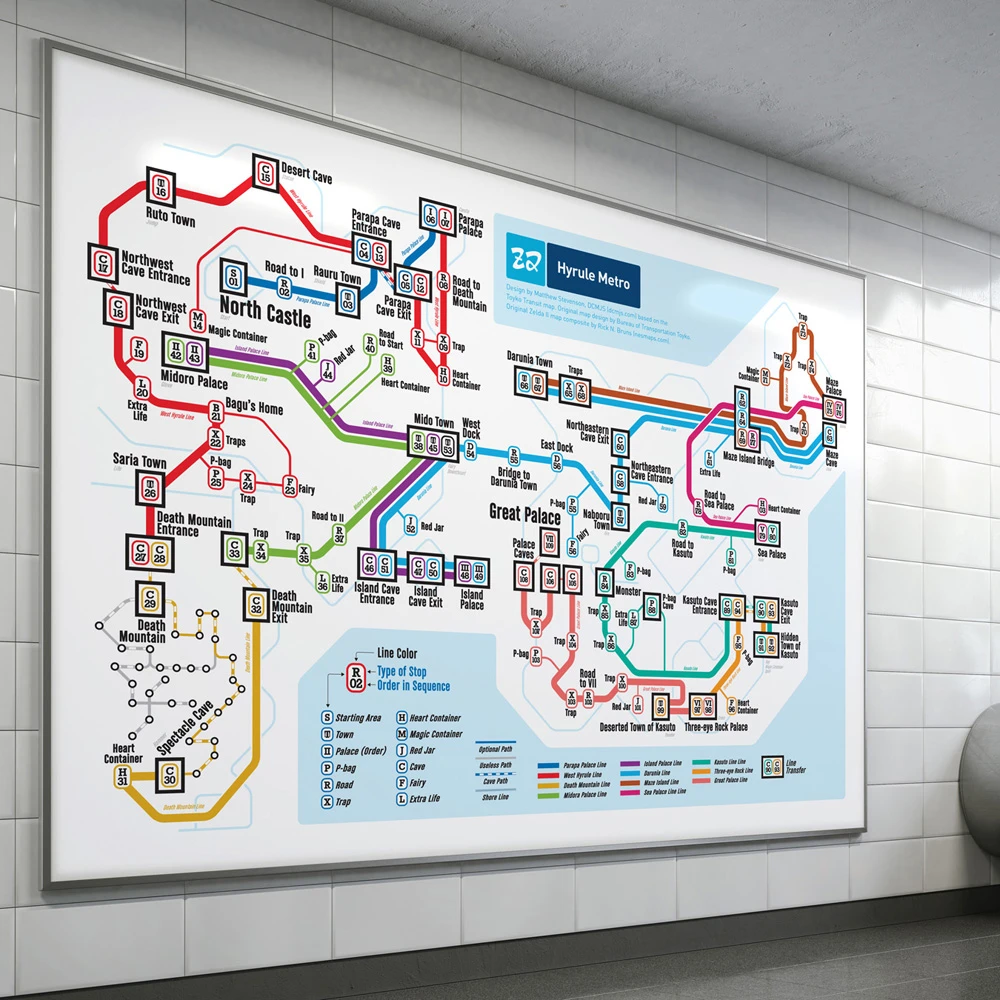 6 Classic Nintendo Gameworlds, Redrawn As Subway Maps - Fast Company