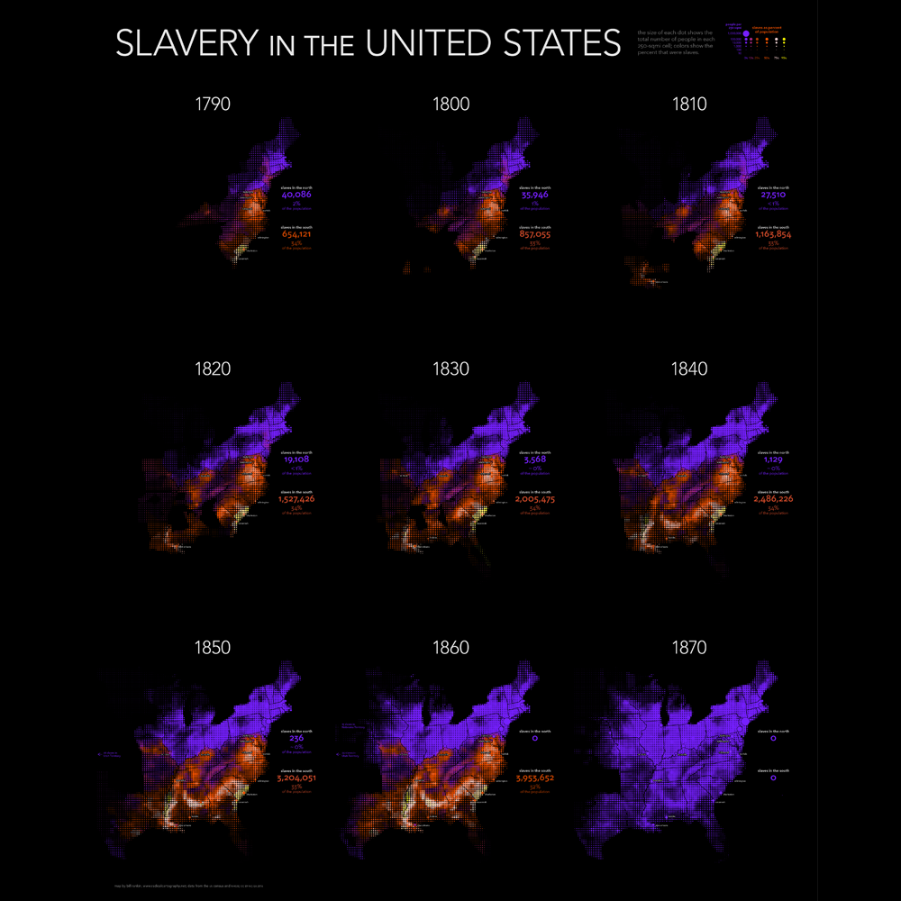 A Radical Cartographer Visualizes Slavery In America - Fast Company