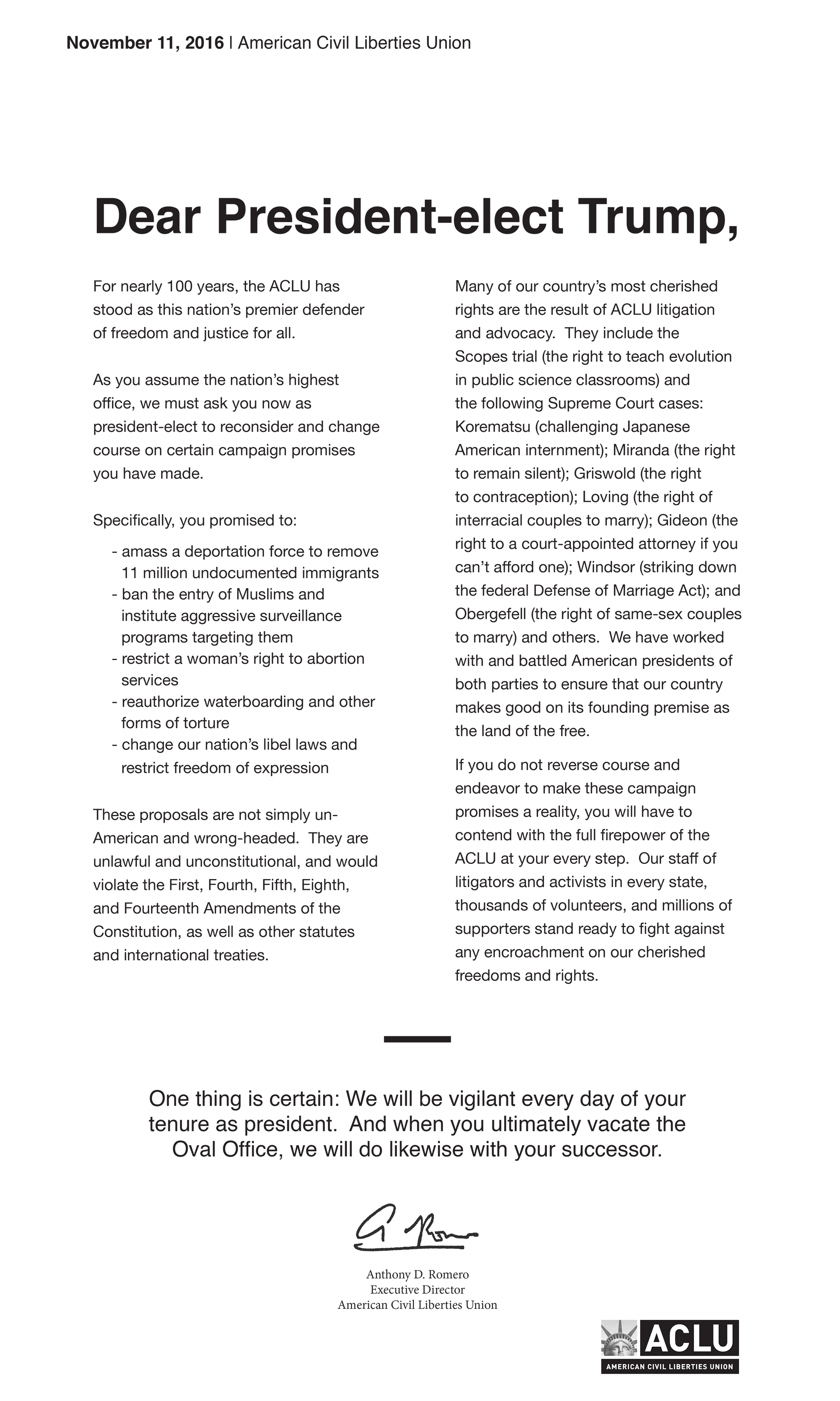 How The ACLU Is Leading The Resistance - Fast Company