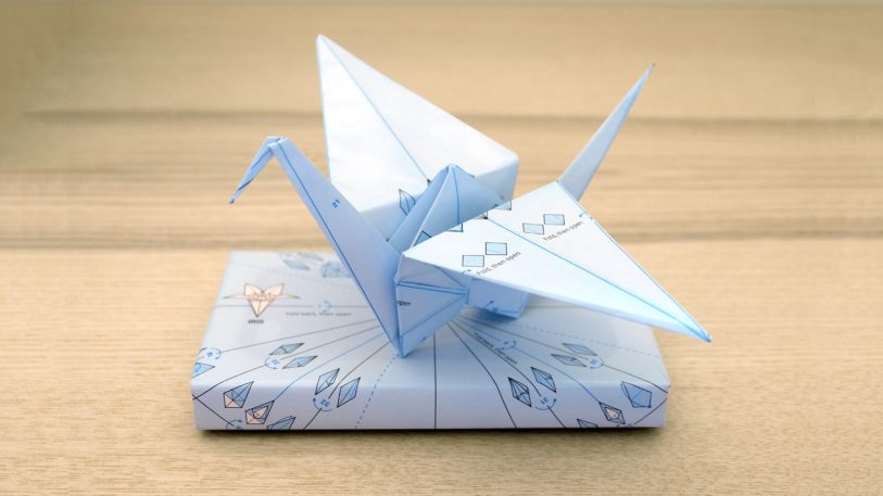 This clever gift wrap is printed with origami instructions - Fast Company