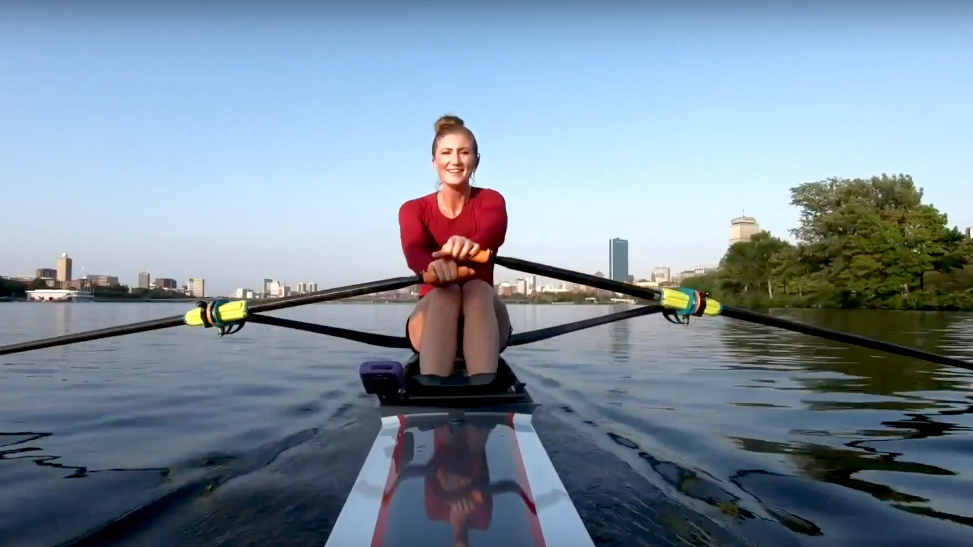 This $1885 connected rowing machine puts you on the Charles River ...