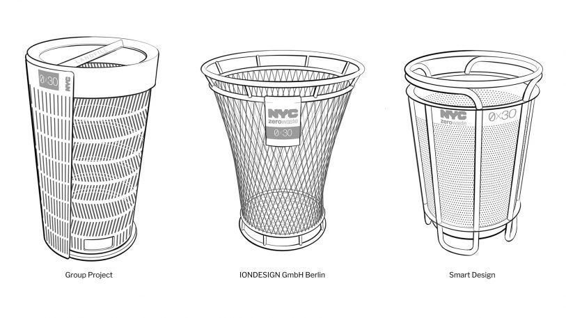 These 3 trash can designs are competing to take over the streets of NYC ...