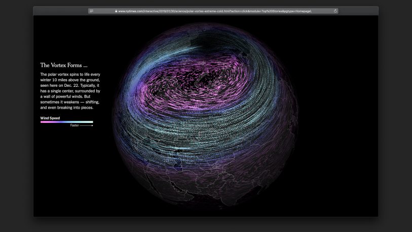 Watch the Polar Vortex engulf Chicago in this chillingly beautiful viz ...