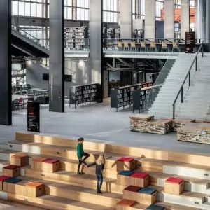 The library of the future is in an 80-year-old converted train shed ...