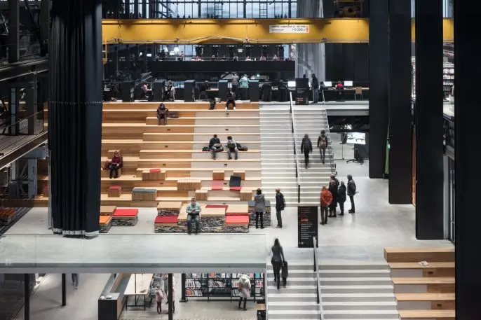 The library of the future is in an 80-year-old converted train shed ...