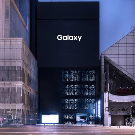 This gorgeous facade is made of 1,000 Samsung Galaxy phones - Fast Company