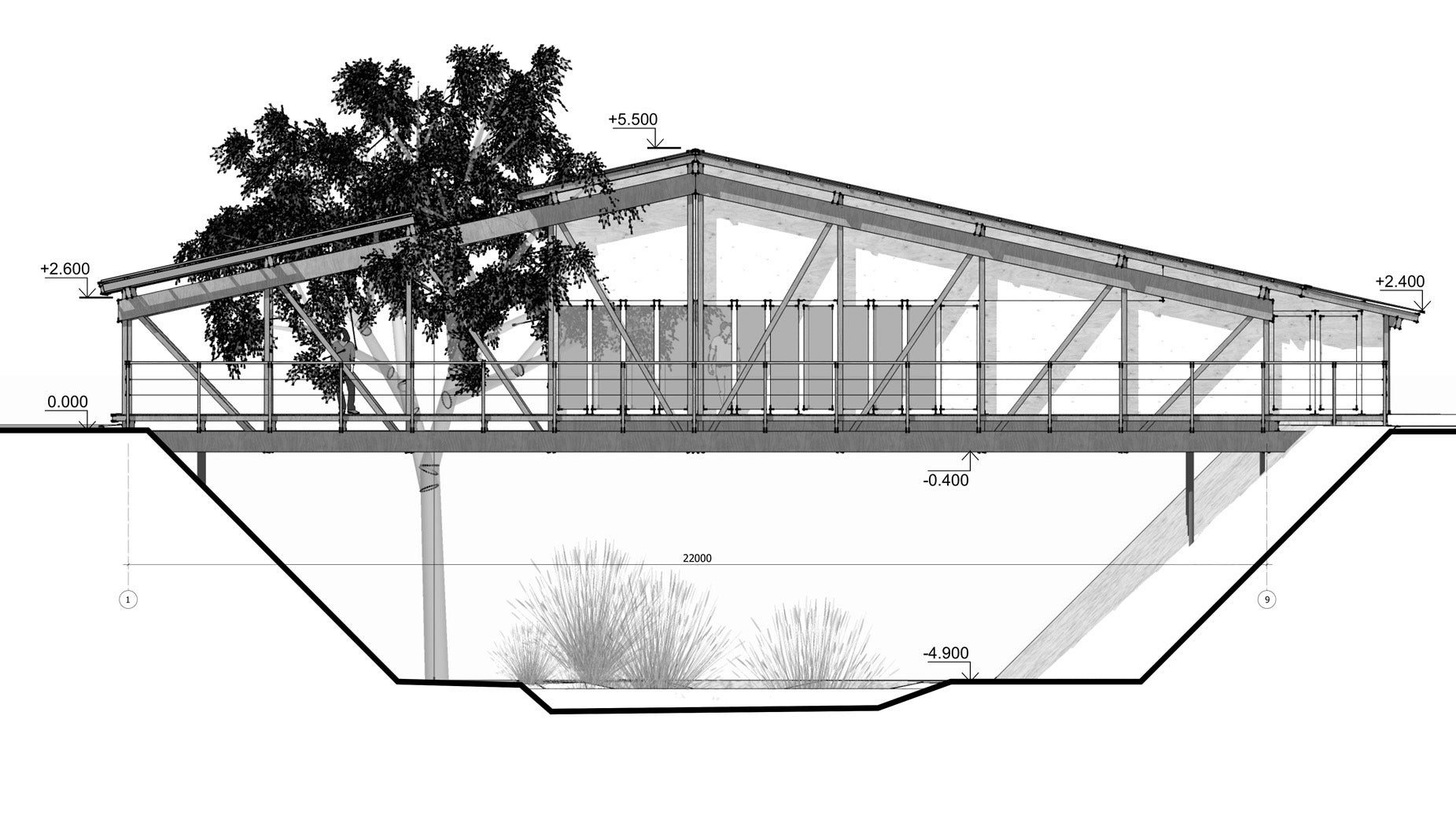 Would you live on a bridge? This elegant home hovers over a river ...