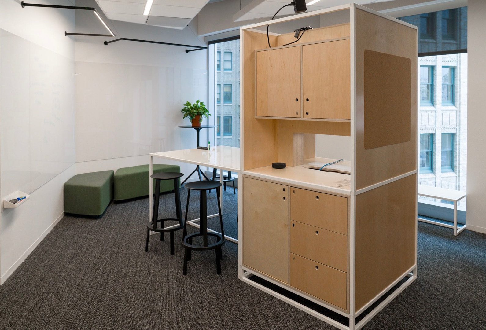 More people are working remotely, and it's transforming office design ...