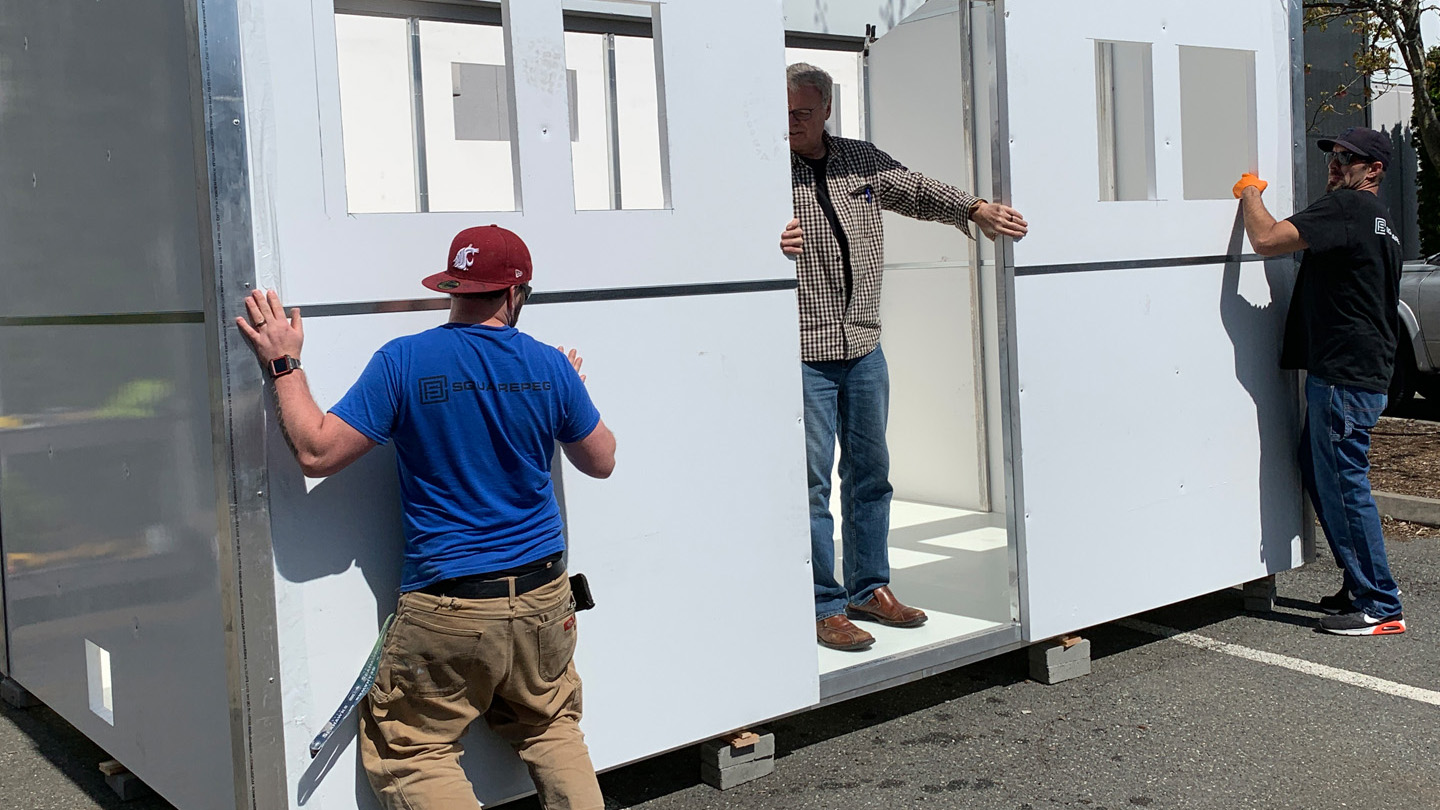 These easy-to-build shelters are helping cities quickly provide cover ...