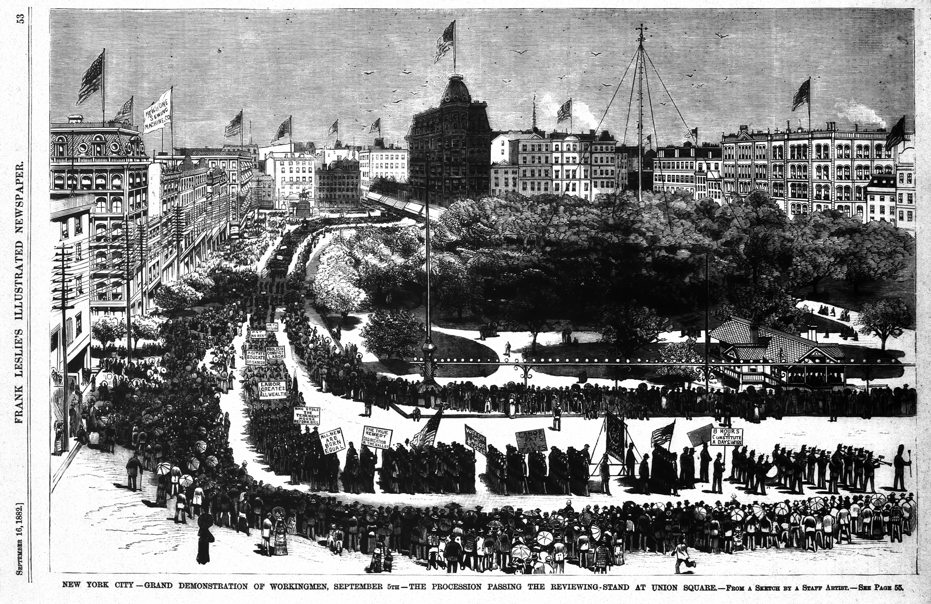 The history of Union Square, the public square that hosted the first ...
