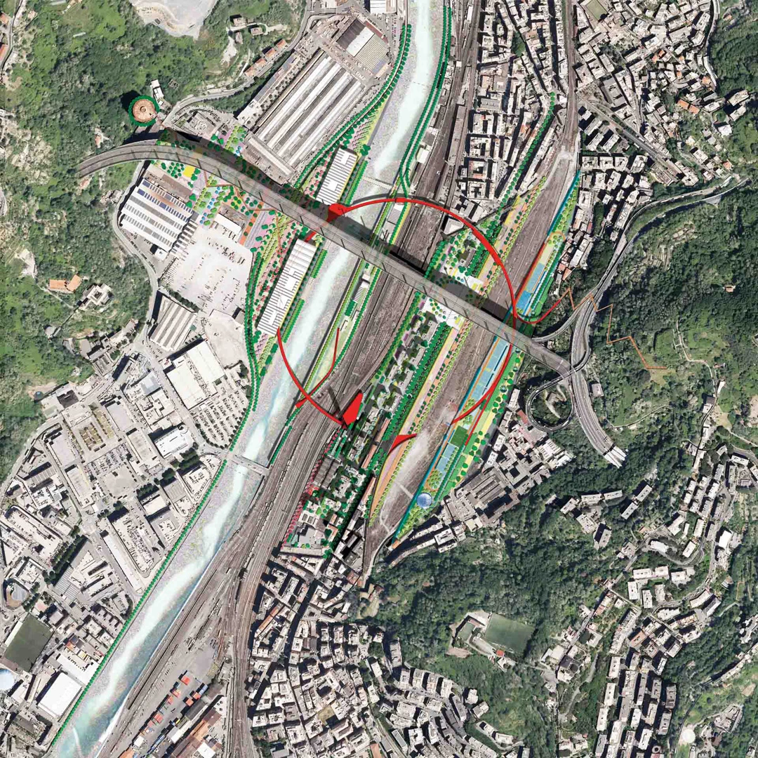 The Genoa bridge disaster will be memorialized with this bright red ...