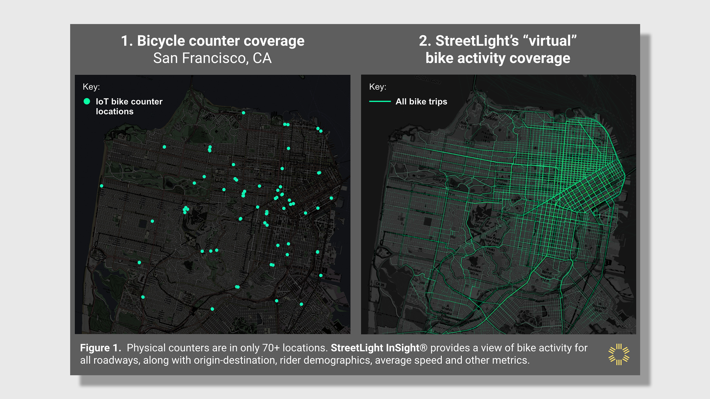 This glowing map shows the most-biked streets in San Francisco - Fast ...