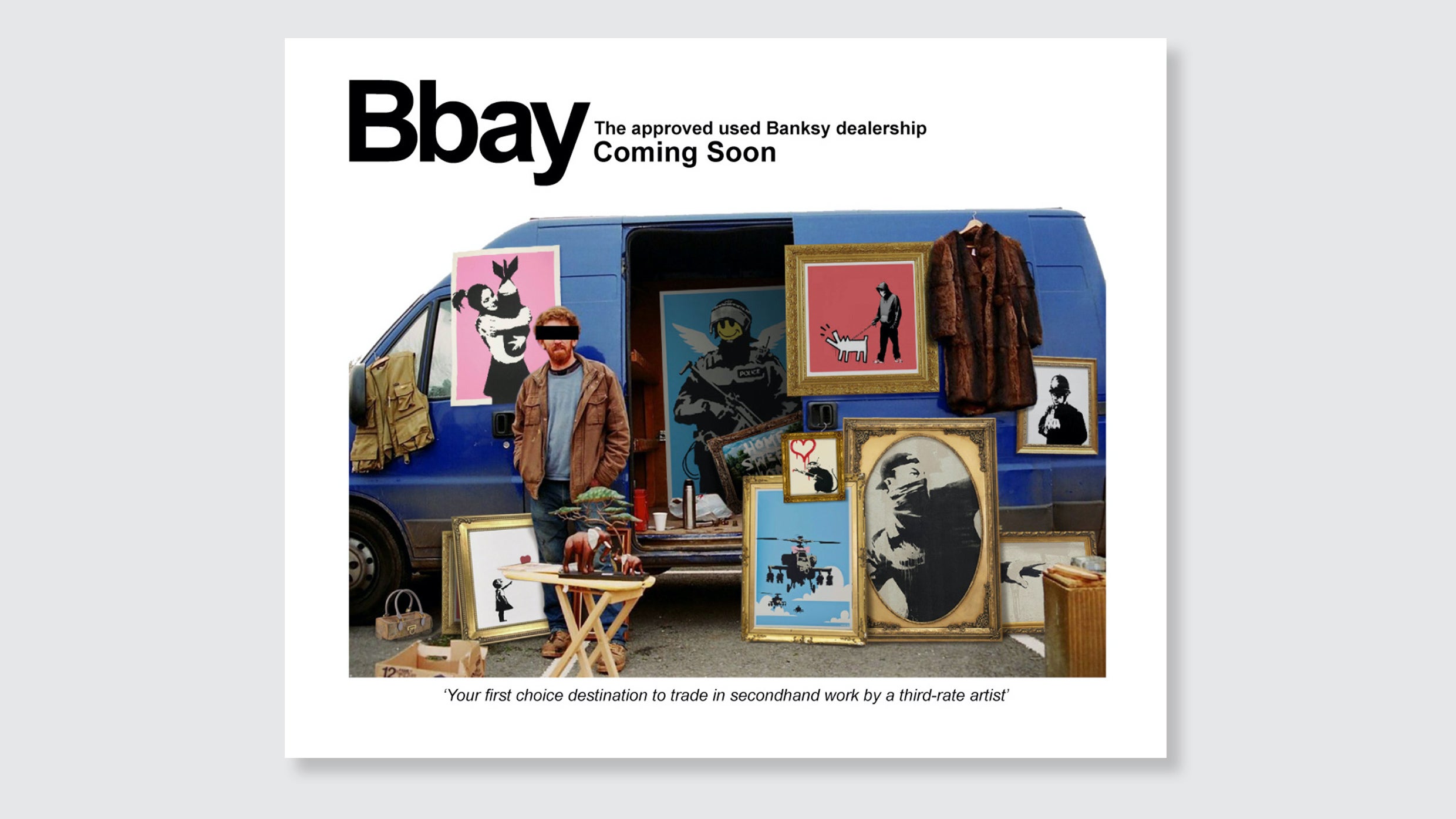 Prices start at $13 at Banksy's store, if you can answer a simple ...