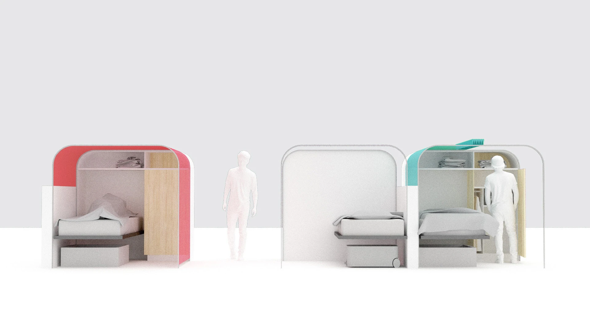 These modular units are designed to make homeless shelters a little ...