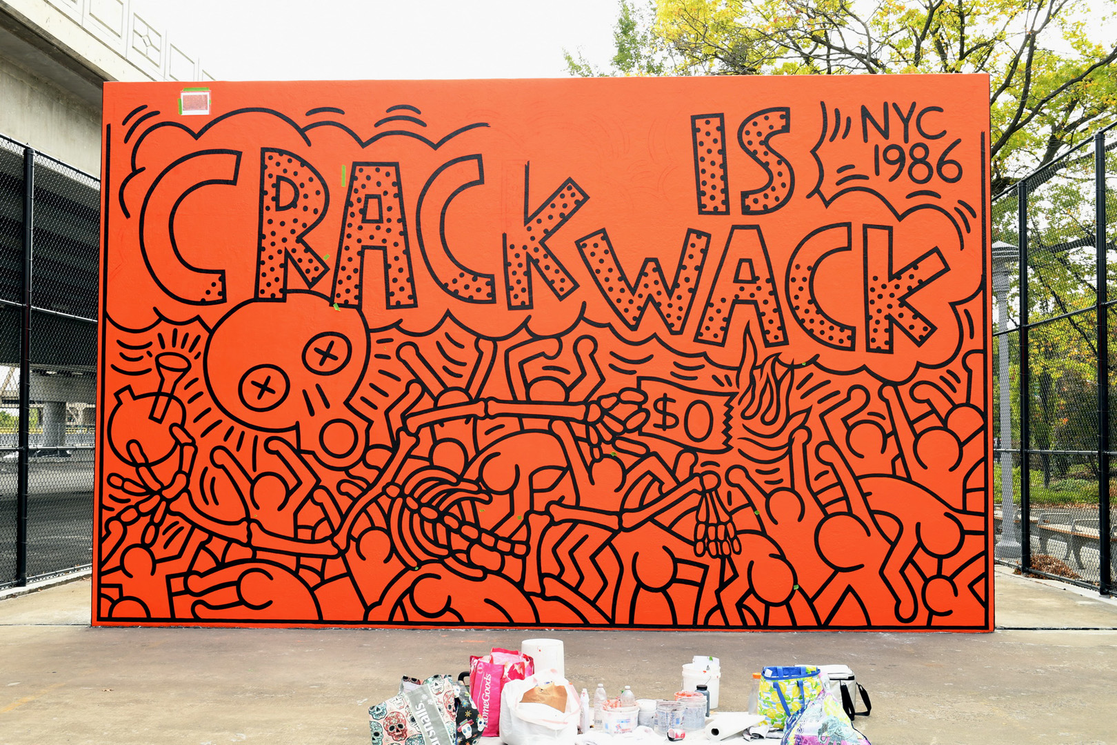 See Keith Haring's newly restored 'Crack Is Wack' mural - Fast Company