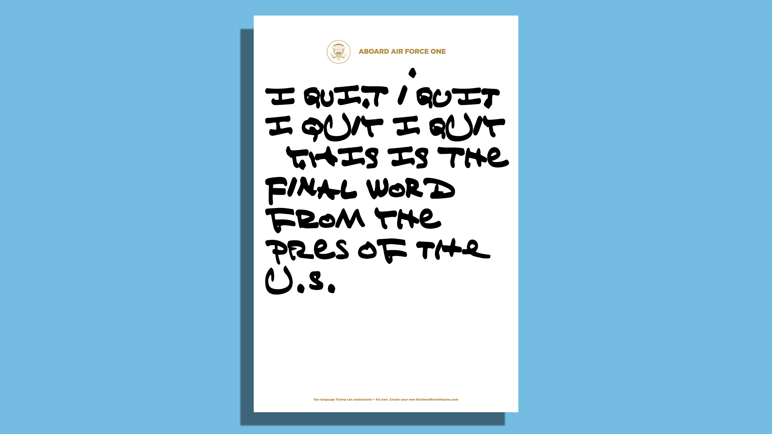 Write your own notes in Trump's handwriting with this new web generator ...