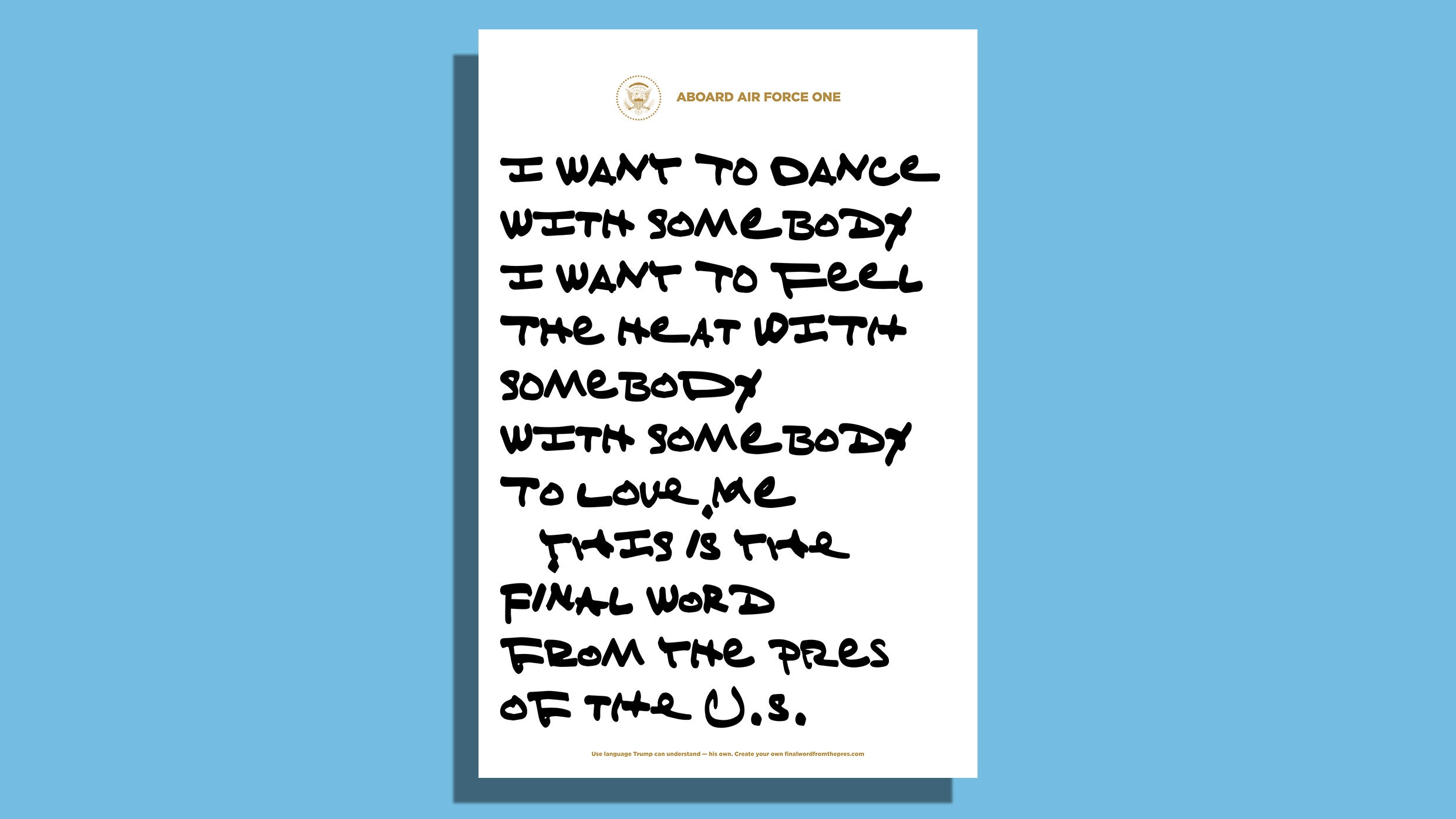 Write your own notes in Trump's handwriting with this new web generator ...