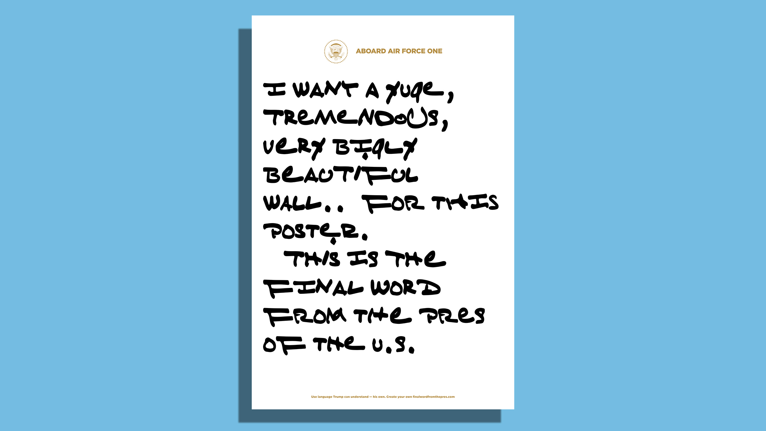 Write your own notes in Trump's handwriting with this new web generator ...