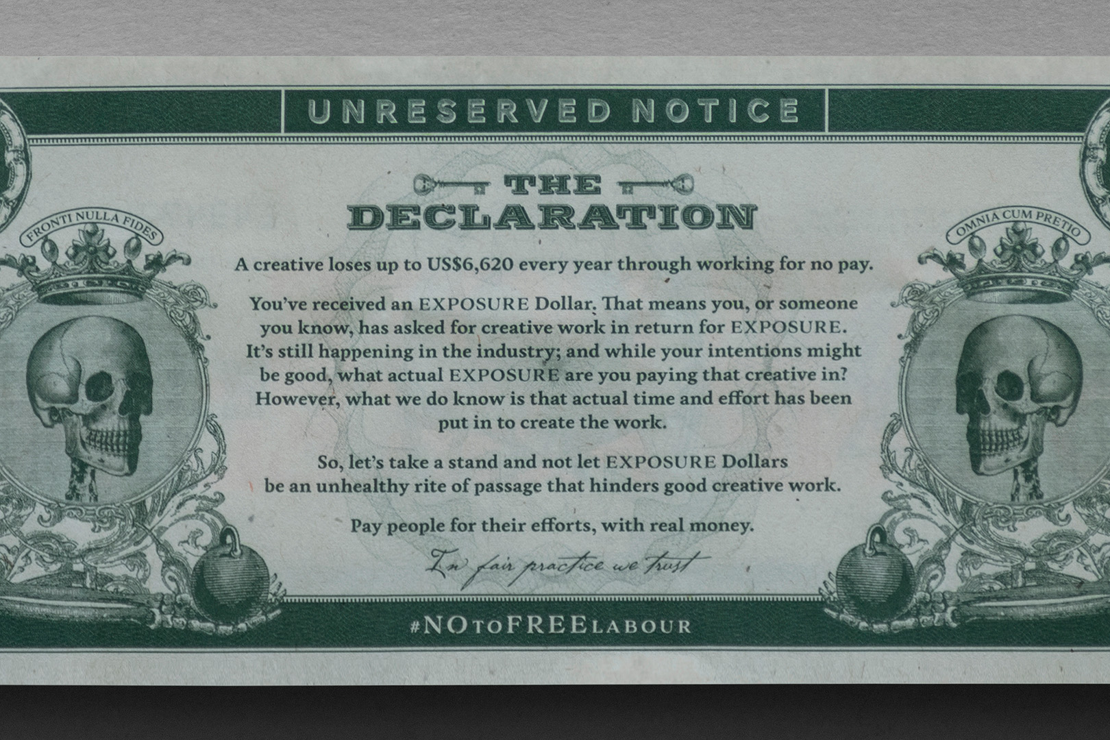 Designers need to get paid. Let's ban 'exposure' once and for all ...