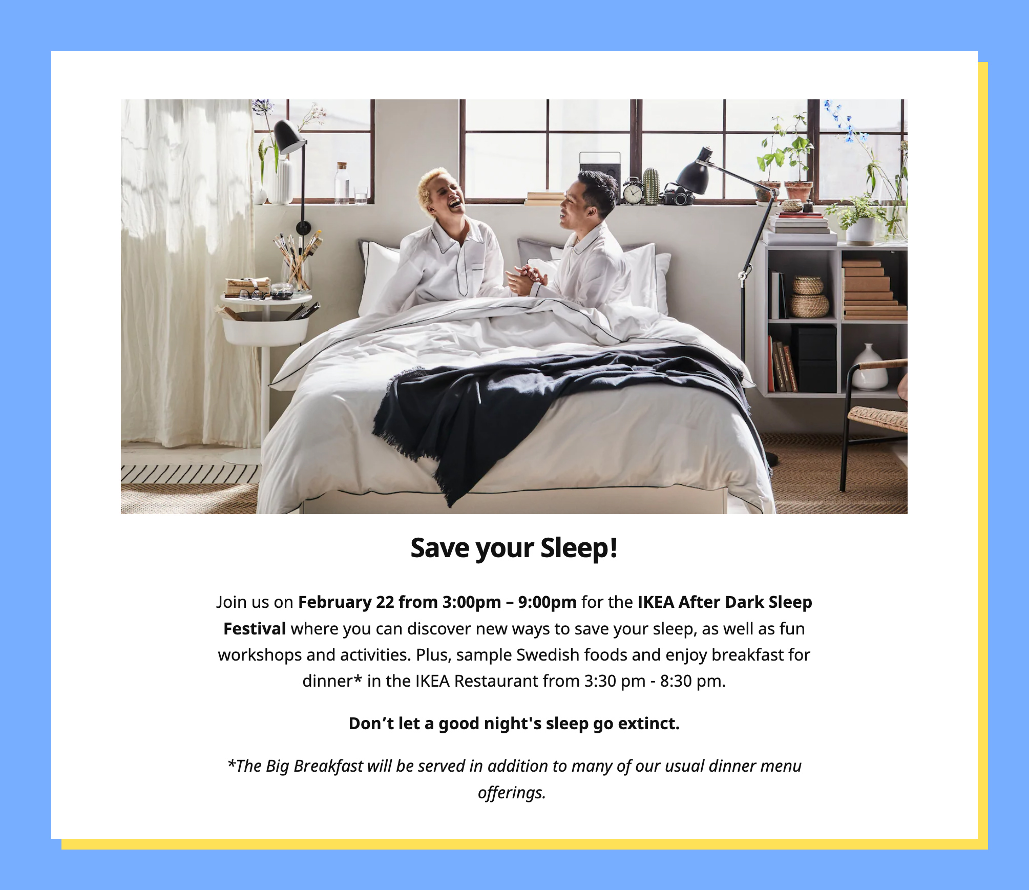 Who in the heck would want to sleep over in an Ikea?!? - Fast Company