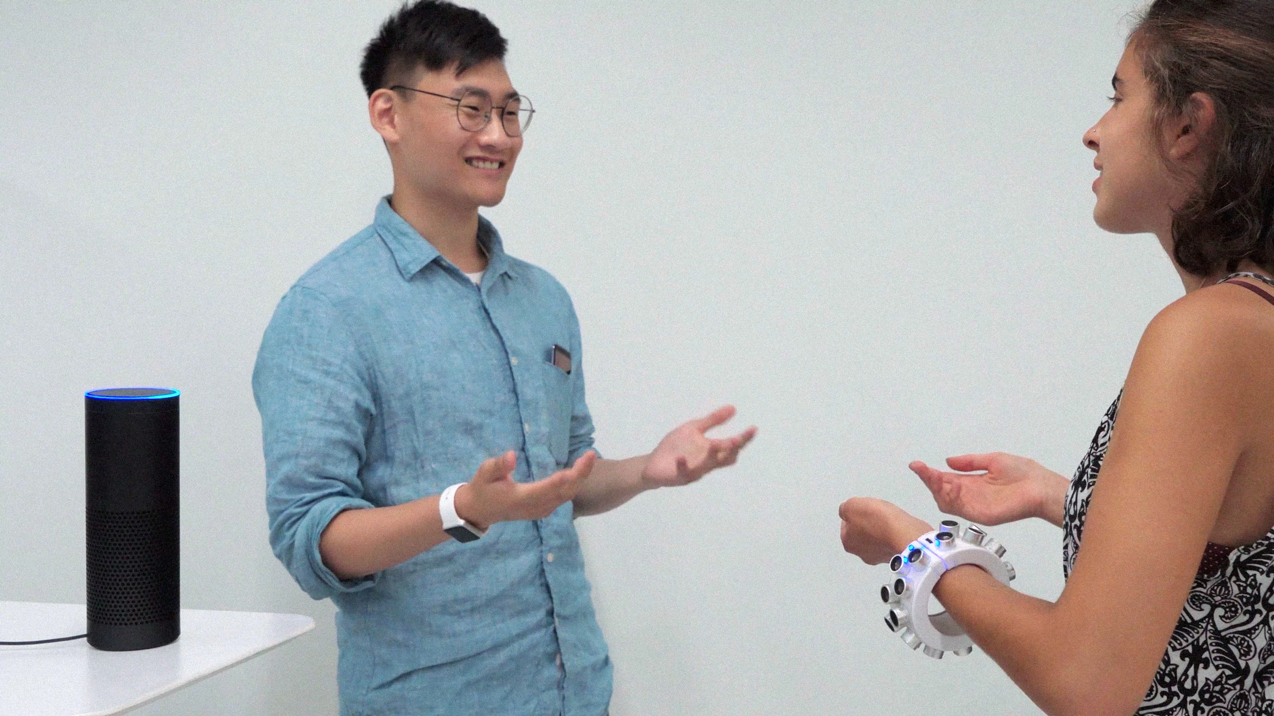 Deafen Amazon and Google with this ingenious bracelet - Fast Company