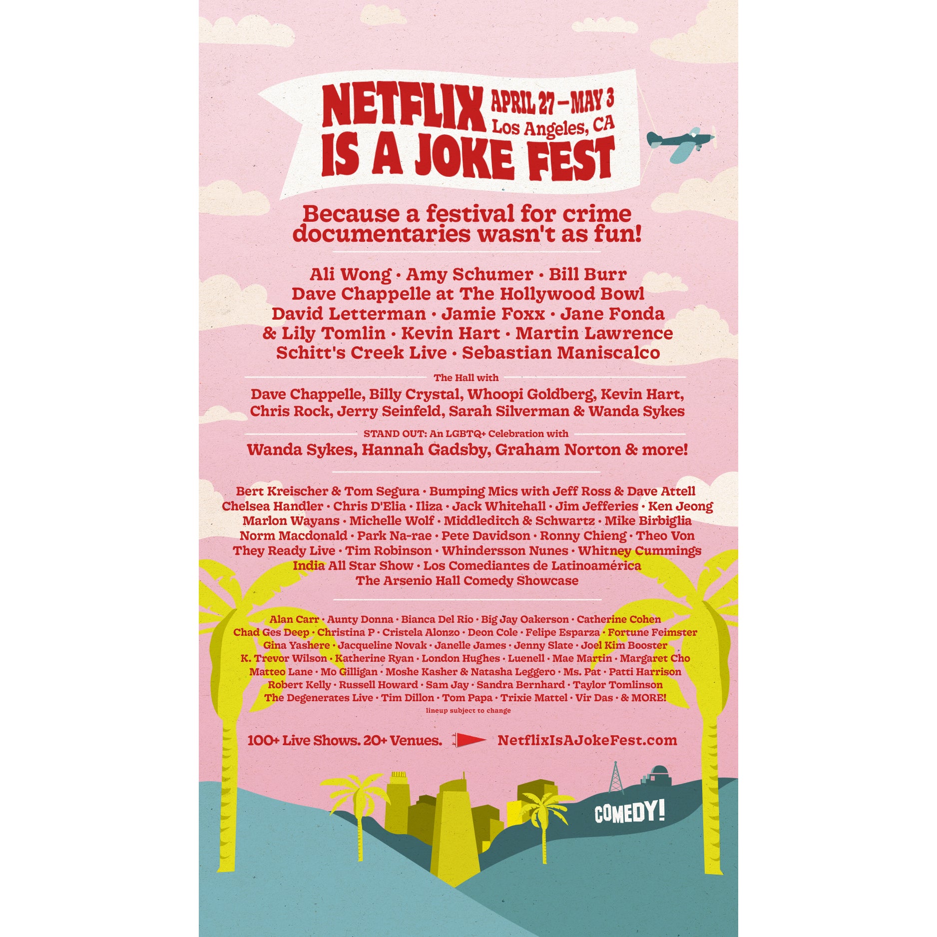 Netflix steps into live events with its inaugural Netflix Is a Joke ...