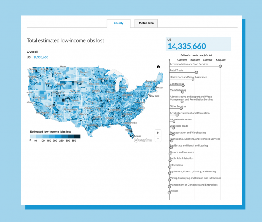 This map shows where low-income Americans are losing jobs - Fast Company