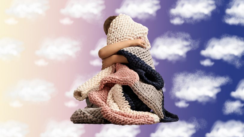 This sustainable weighted blanket is made for anxious and antsy kids ...