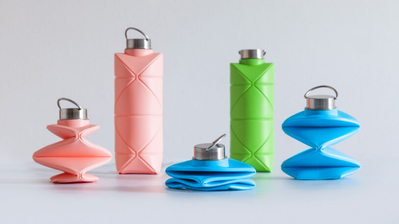 This reusable 'Origami Bottle' folds to fit in your pocket - Fast Company