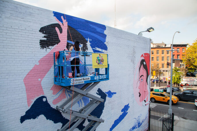 This stunning high-tech mural uses AR to celebrate badass women in ...