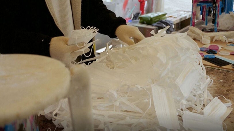 Millions of face masks are discarded monthly. What if we turned them ...