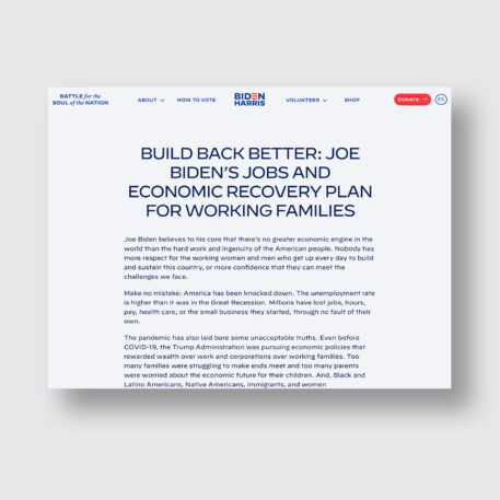 Design for all Americans: How Biden's design team helped defeat Trump ...