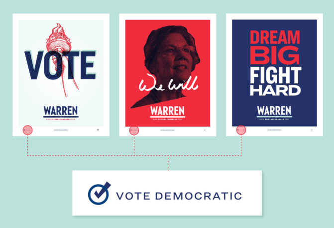 Elizabeth Warren's campaign branding was influenced by Spider-Man, Nike ...