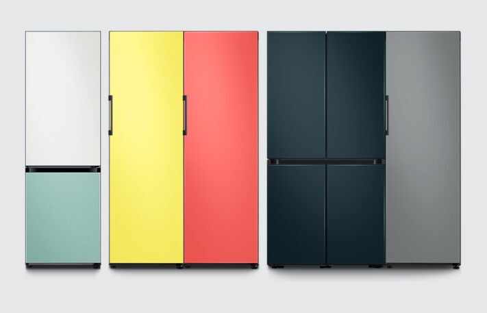 Sorry, stainless steel. Samsung has a flashier vision for your kitchen ...