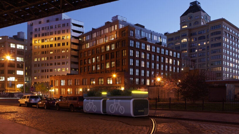 These bike parking pods are designed to sit in a parking space - Fast ...