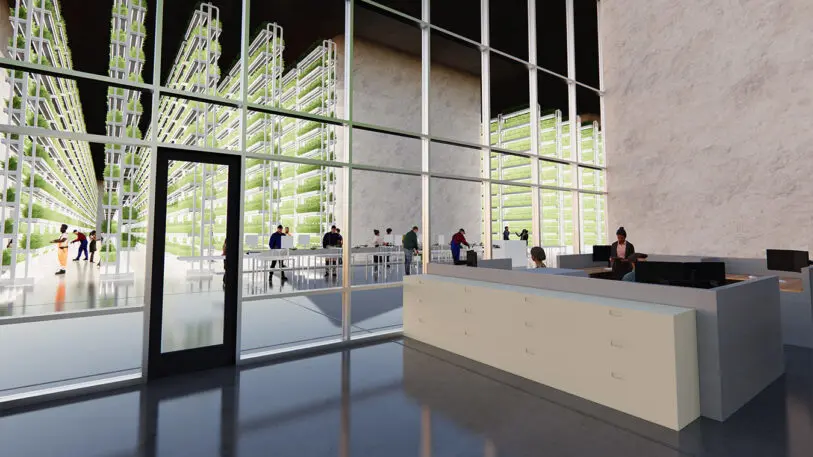 This inverted building saves energy because it's 300 feet underground ...