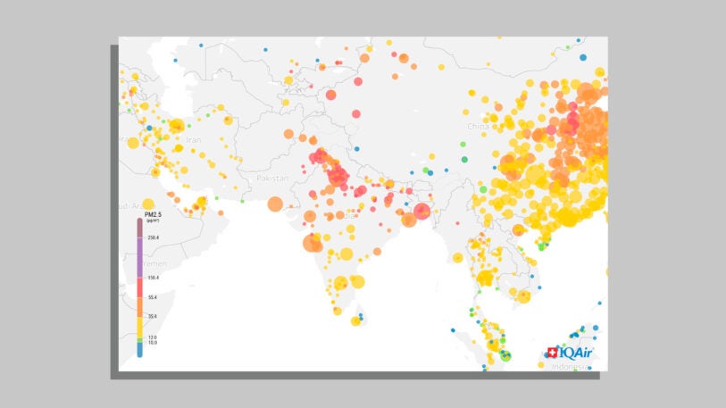This map shows how air pollution changed in 2020 - Fast Company