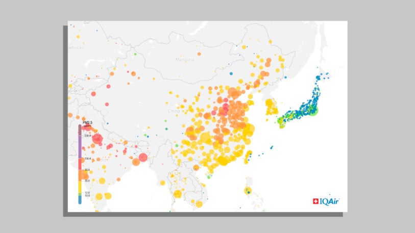 This map shows how air pollution changed in 2020 - Fast Company