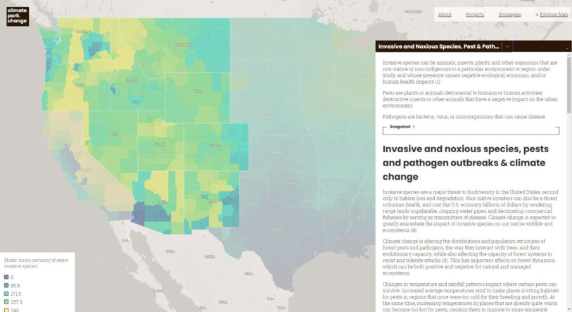 This map shows the climate impacts on every county in the Western U.S ...