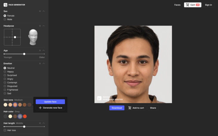 This amazing AI tool lets you create human faces from scratch - Fast ...