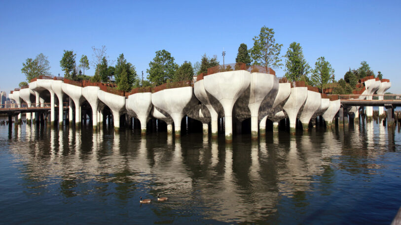 How the giant trees got to New York's new island park - Fast Company
