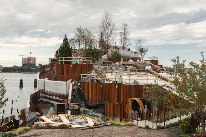 How the giant trees got to New York's new island park - Fast Company